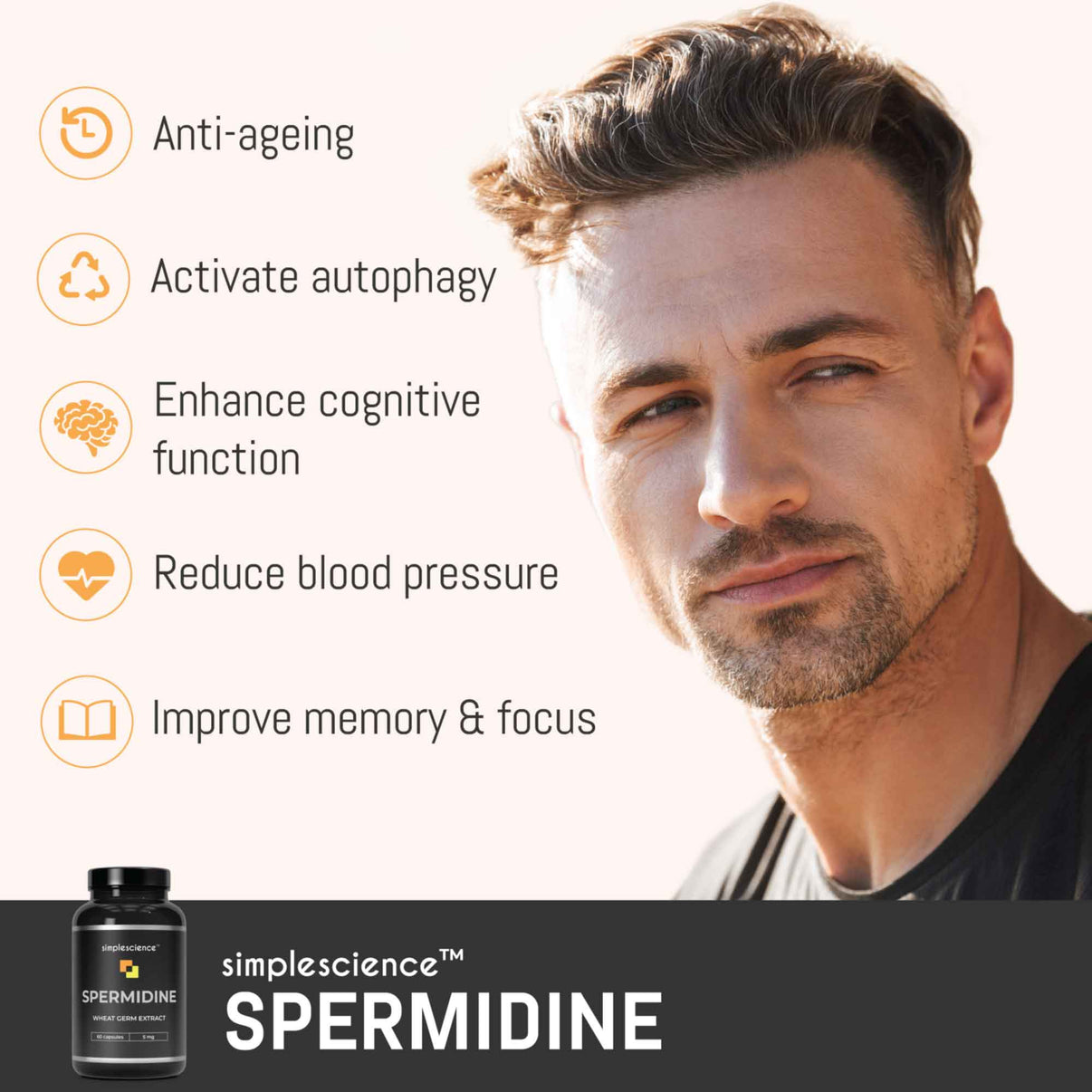 ULTRA PURE SPERMIDINE | 60 Servings | 99% Pure Spermidine Content ...
